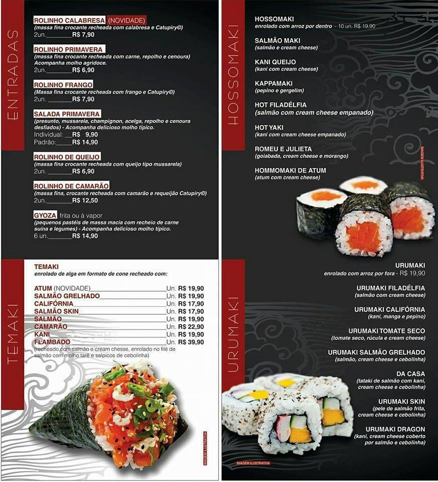Menu em Real China Sushi Delivery restaurante, Diadema