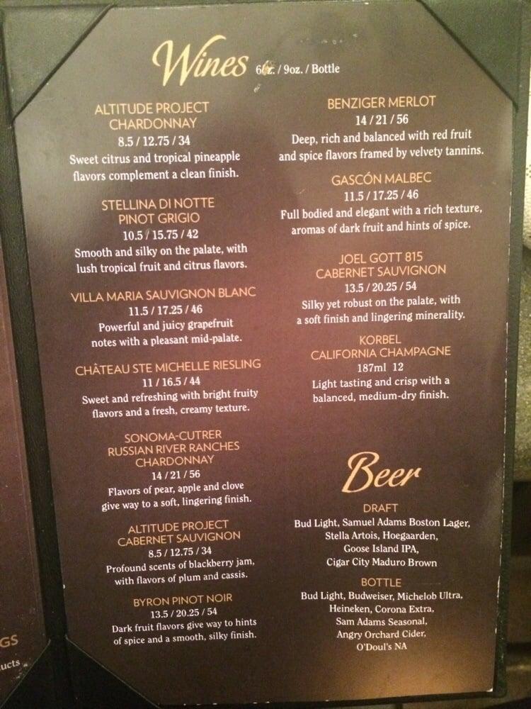 Menu at Torn Basil pizzeria, Fort Lauderdale, Terminal 2
