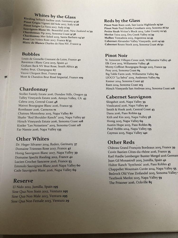 Menu at Camellia Cafe, Fairhope