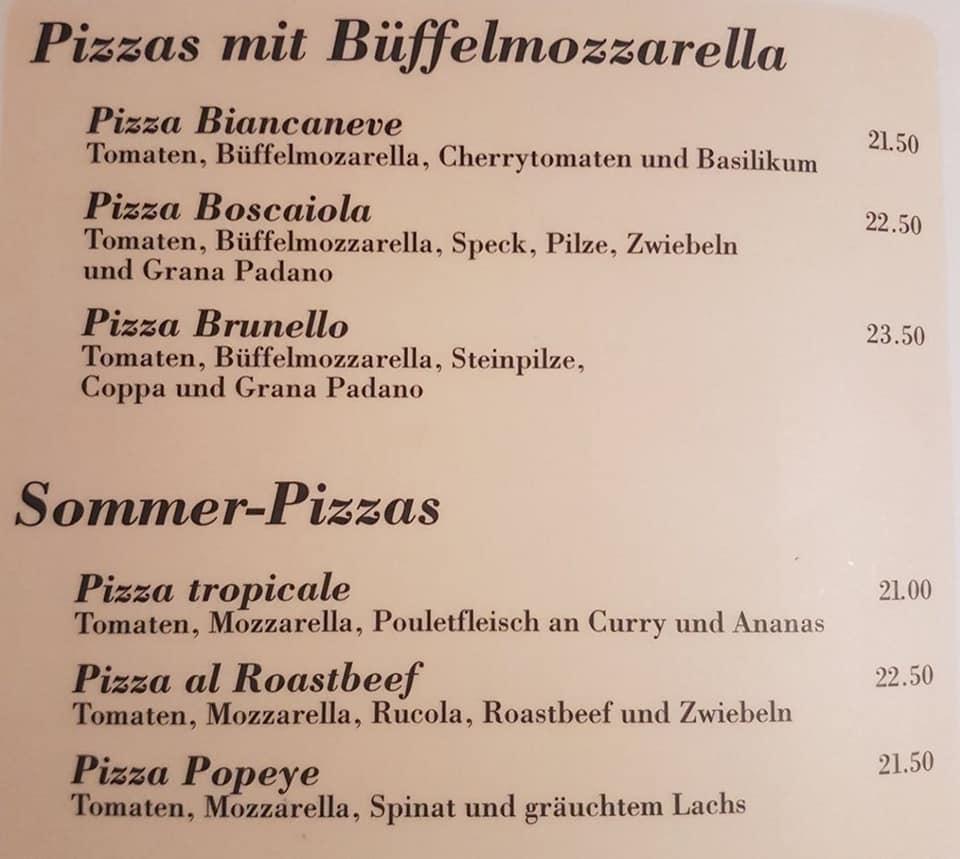 Speisekarte von Ristorante Il Brunello, Kehrsatz