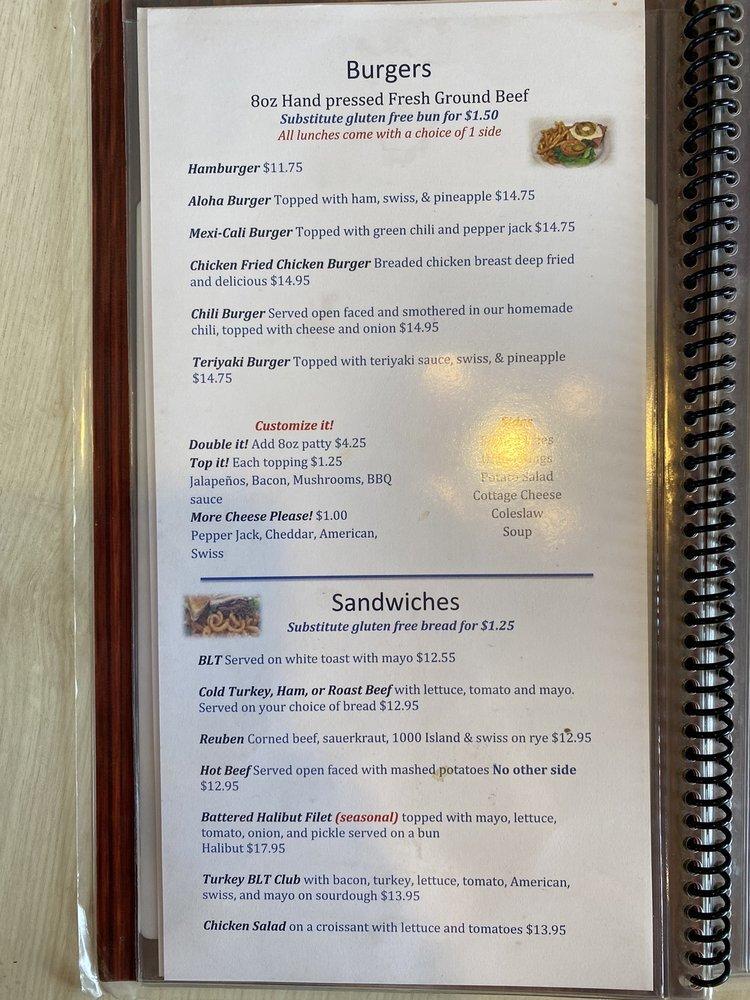 Menu at The Noisy Goose restaurant, Palmer