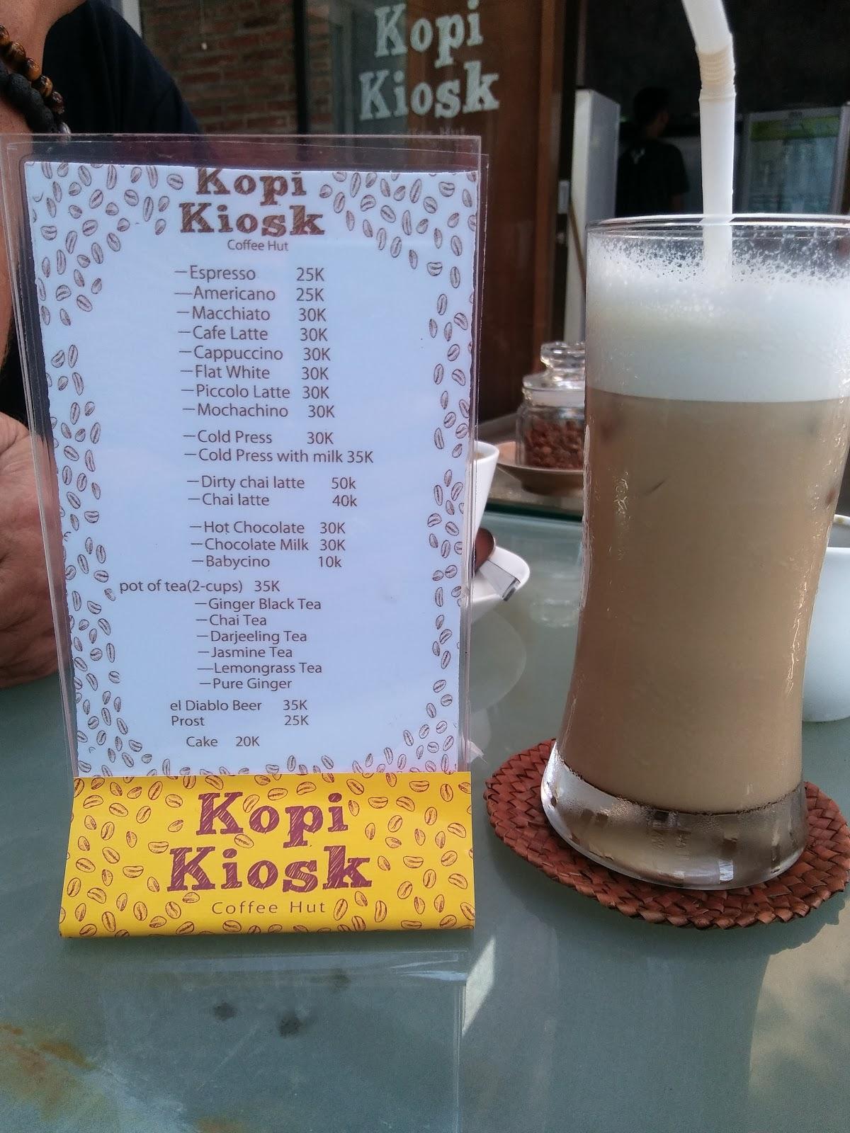 Carta del restaurante Kopi Kiosk - Coffee Hut, Denpasar
