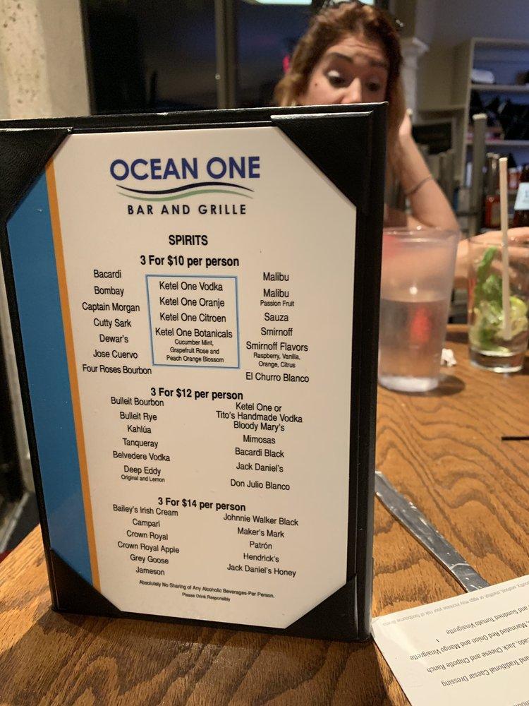 Menu at Ocean One Bar & Grille, Delray Beach