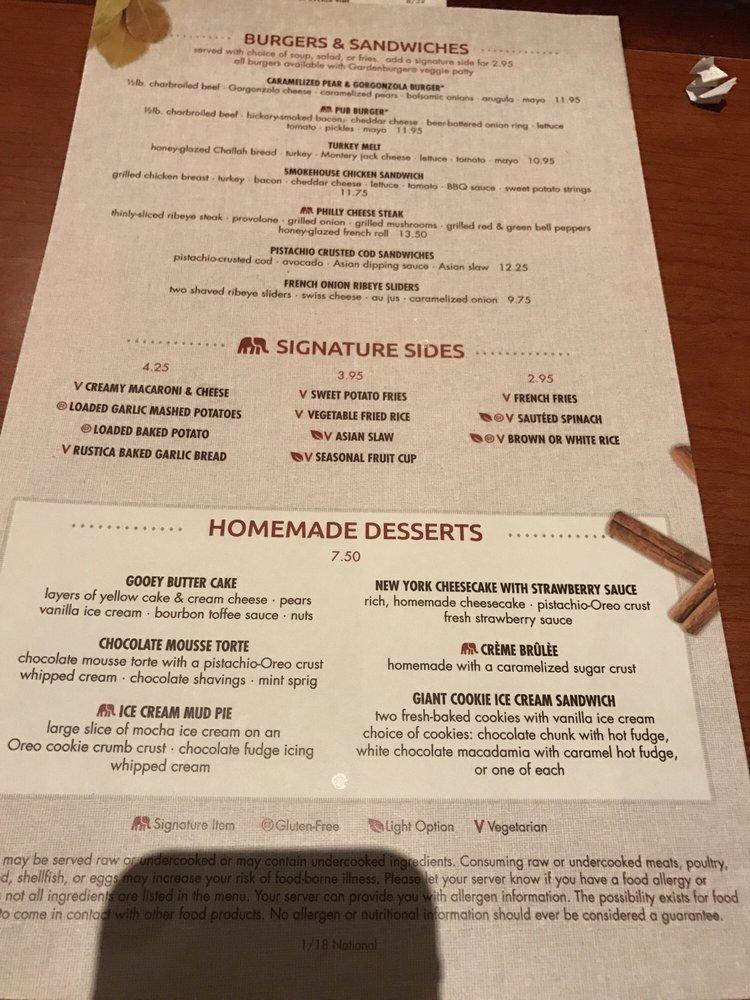 Menu at Elephant Bar, Albuquerque, Louisiana Blvd NE