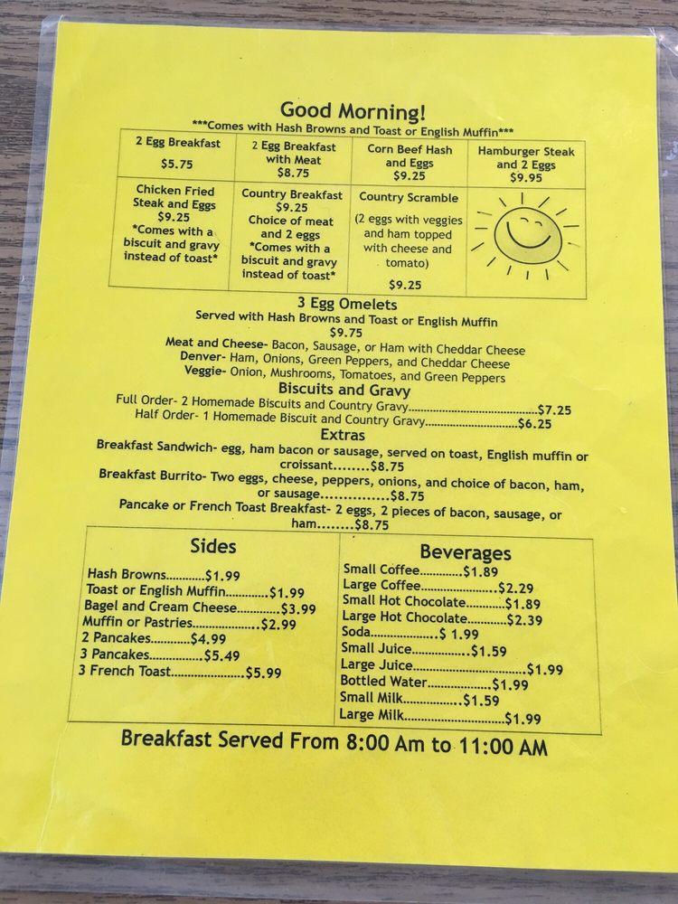 Menu at Happy Landing Restaurant, Twin Falls