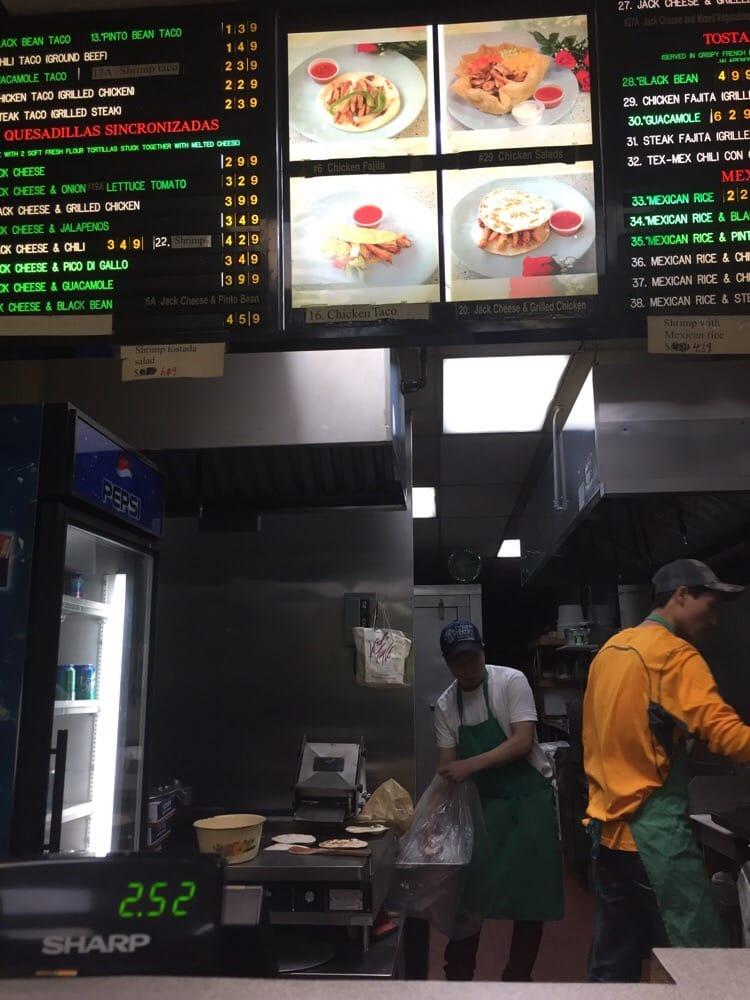 Menu at Taco Place restaurant, New York City, 94-03 63rd Dr