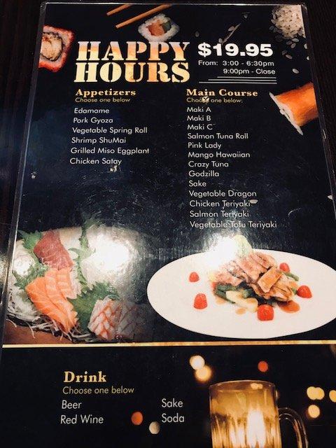 Menu at Tenzan 89 restaurant, New York City, 2nd Ave