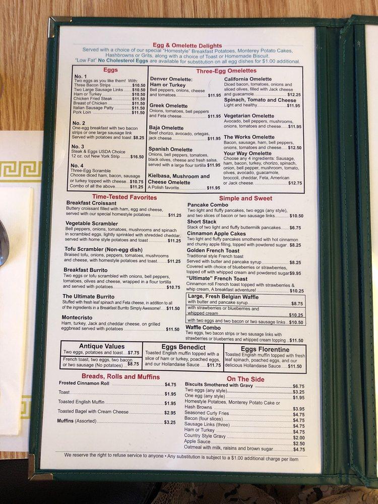 Menu at Antique Row Cafe, El Cajon, E Main St