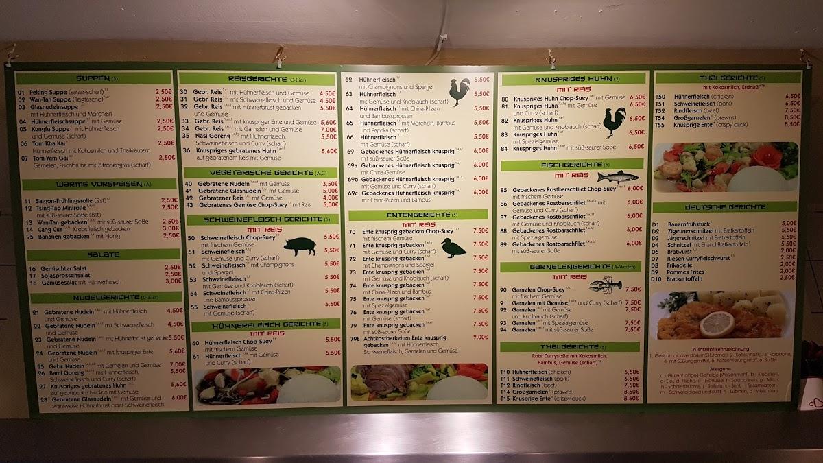 Menu at Asia Imbiss pub & bar, Klötze