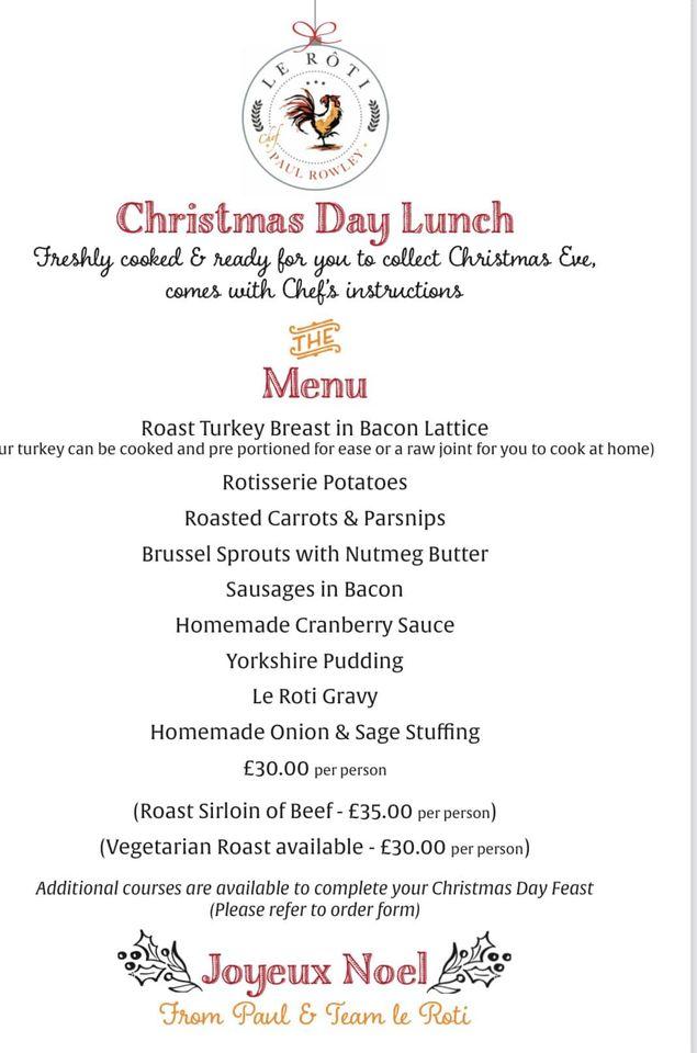 Menu at Le Roti Sandwich Rotisserie Lytham cafe, Lytham Saint Annes