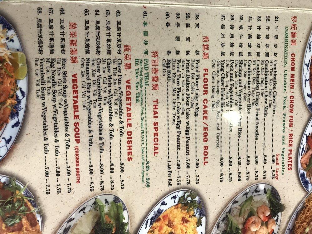 Carta del restaurante New Tung Kee Noodle House, San Jose