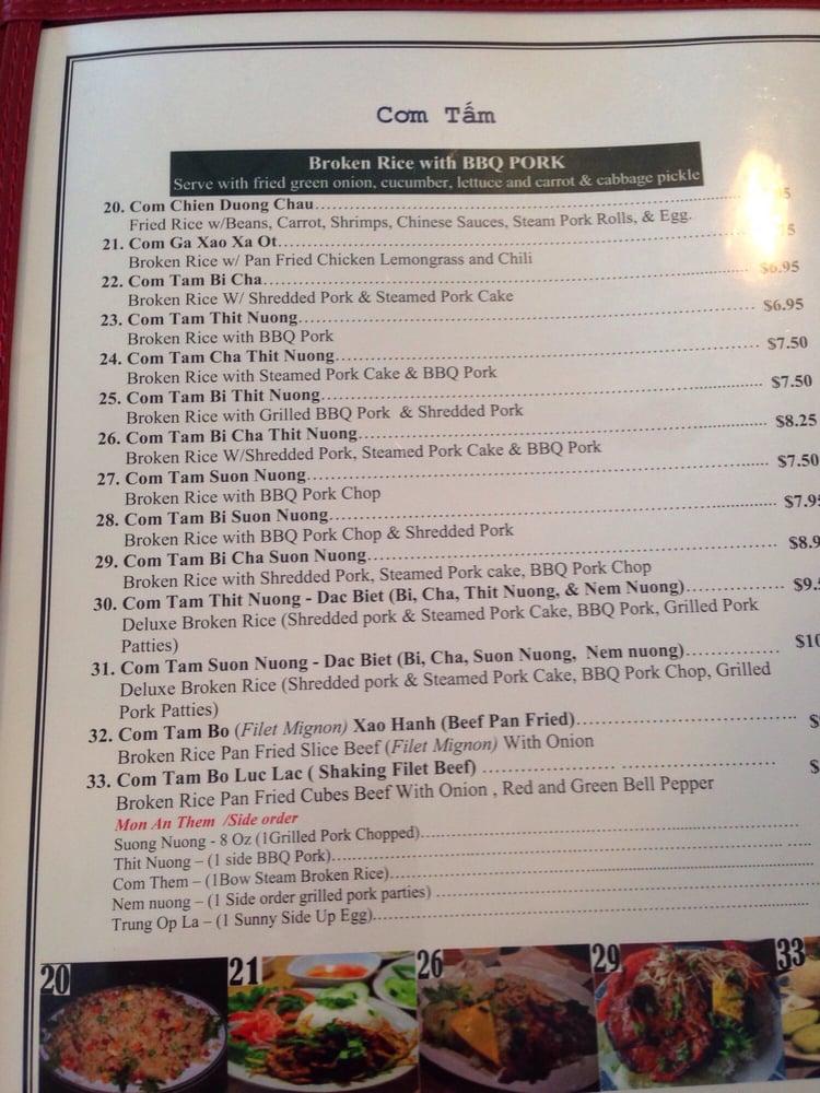 Menu at Pho Viet Nam 2 restaurant, Mesa, E Main St
