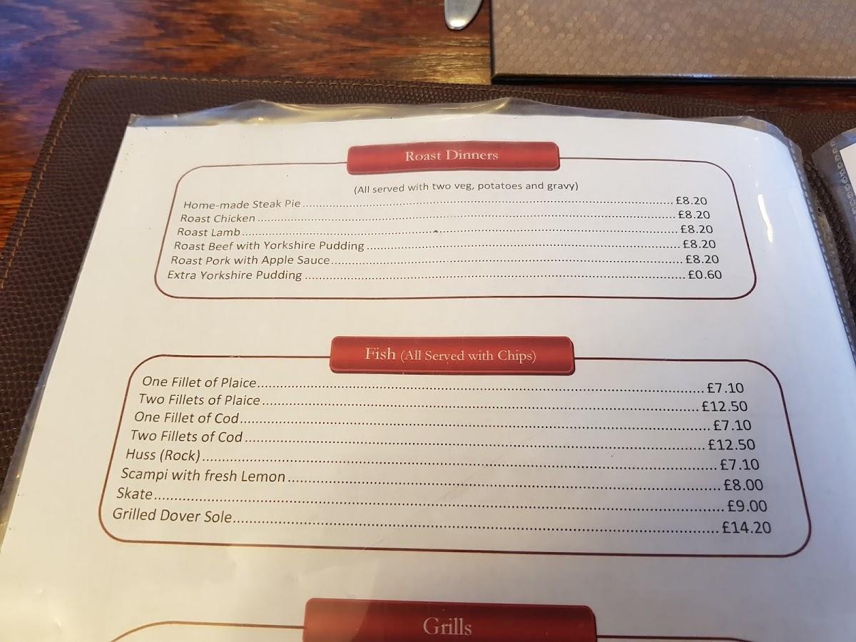 Menu at Regal Restaurant, Hastings