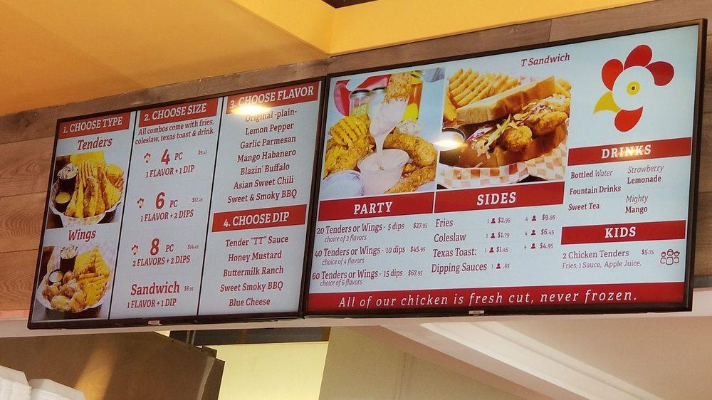 Menu at Top Tenders & Wings - Torrance restaurant, Torrance