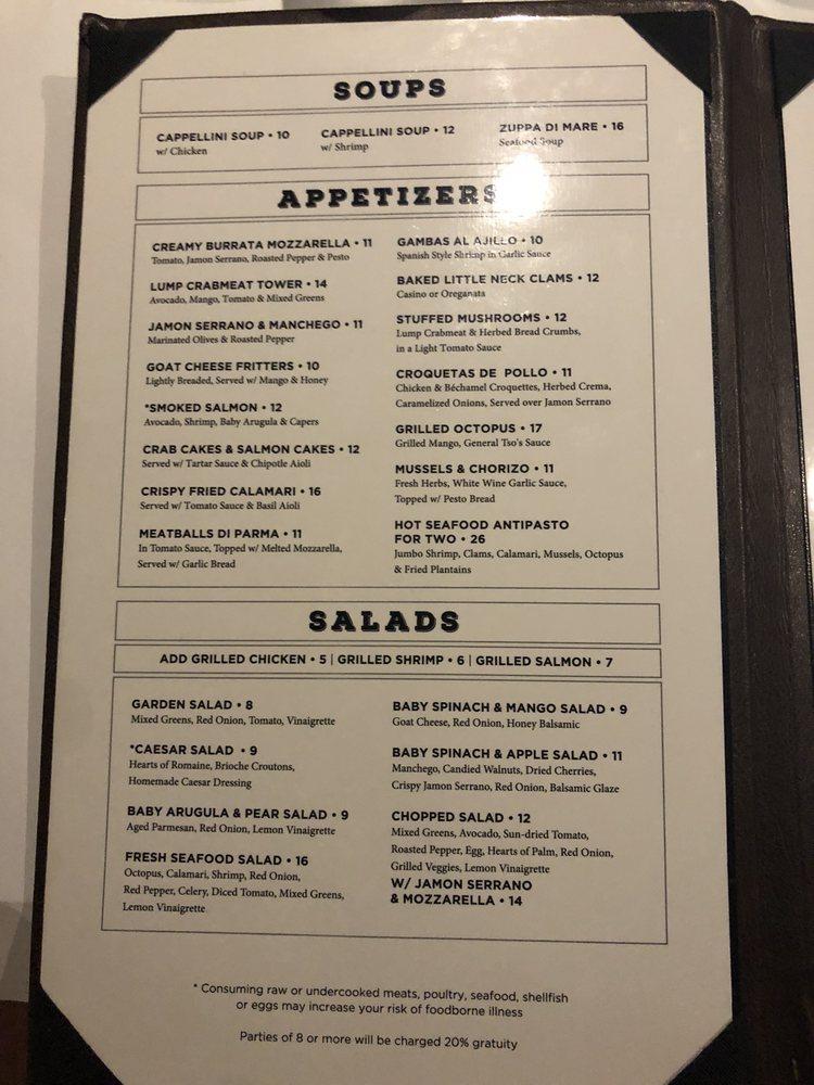 Menu at Uncle Peter's restaurant, New York City, 83-15 Northern Blvd