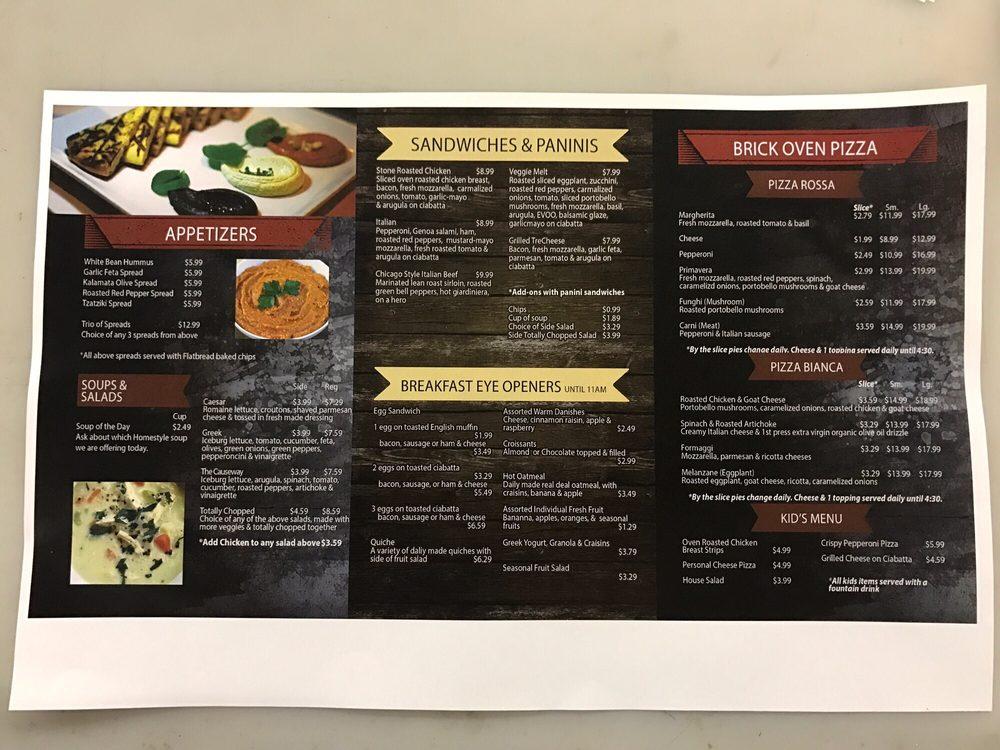 Menu at Beachnutz Causeway Cafe, Dunedin