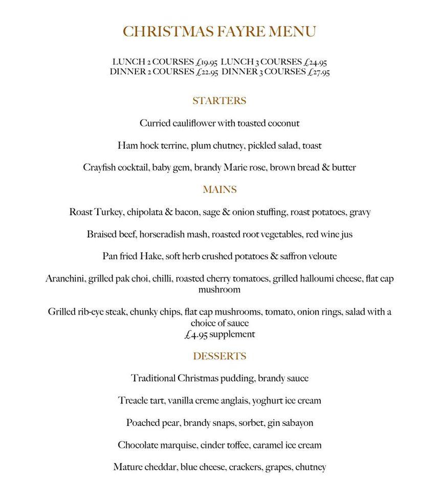 Menu at The Fox Hole pub & bar, Piercebridge