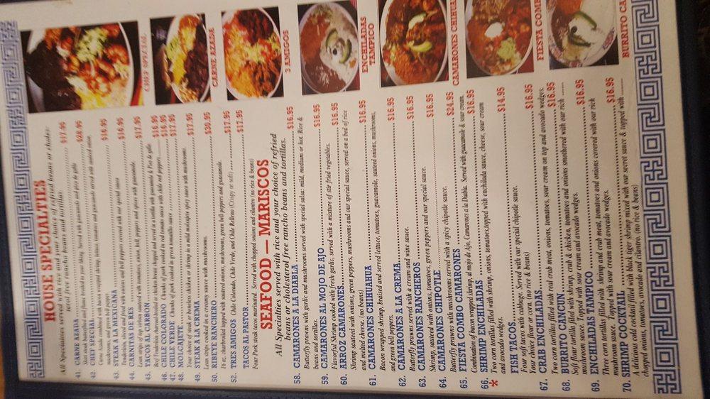 Menu at México Lindo restaurant, Miles City, 717 S Haynes Ave