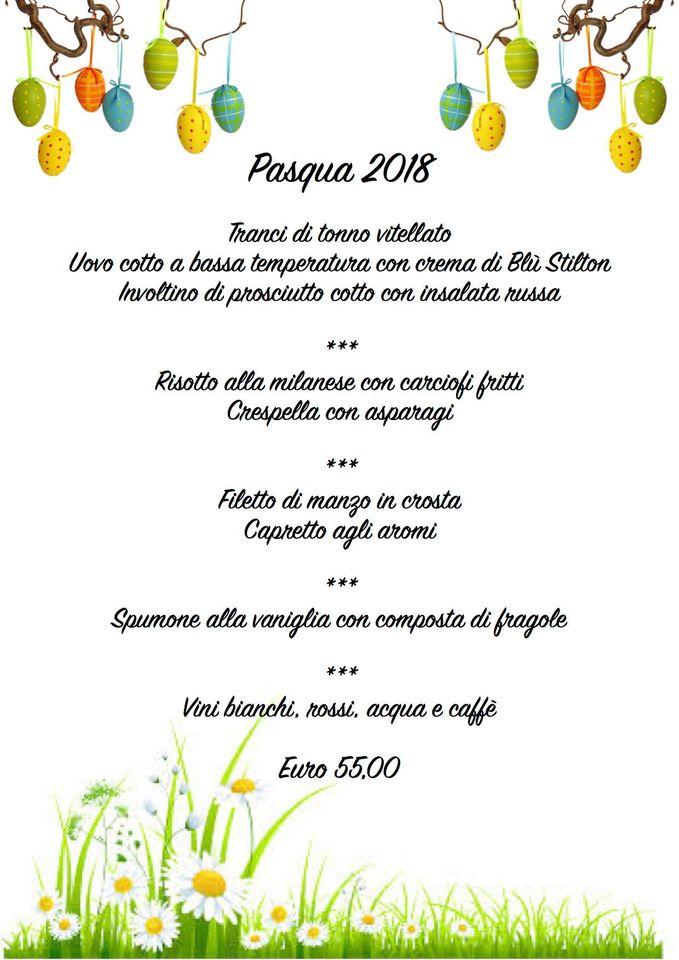 Carta del restaurante Cenacolo dei Pittori, Besana In Brianza