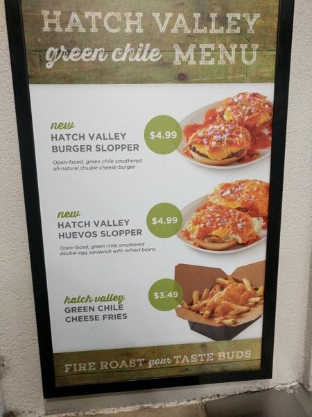 Menu at Good Times Burgers & Frozen Custard fast food, Boulder, 26th St