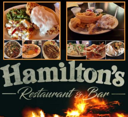 Menu at Hamilton's Restaurant And Bar, Port Arthur