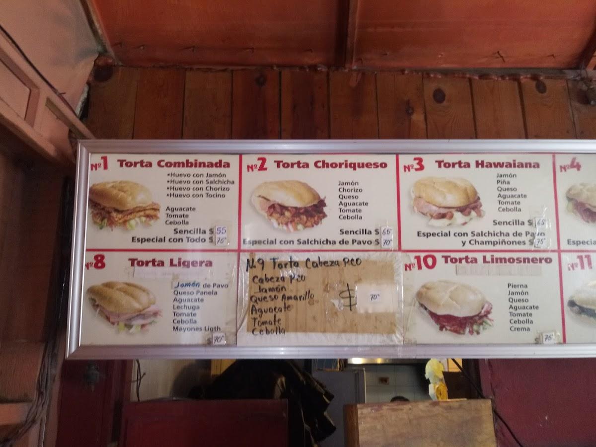 Menu at Tortas Willy restaurant, Santa Catarina, Carr. Monterrey ...