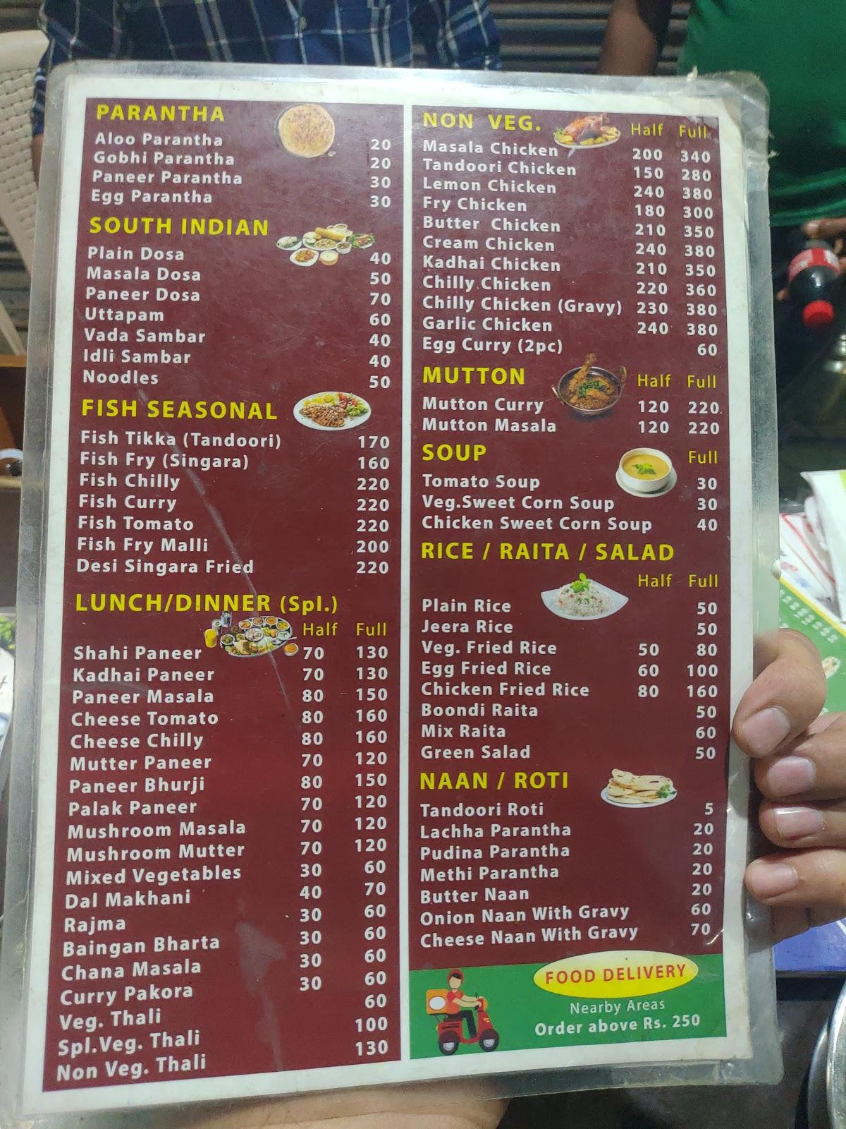 Menu at Best Eating Point, Chandigarh, 13