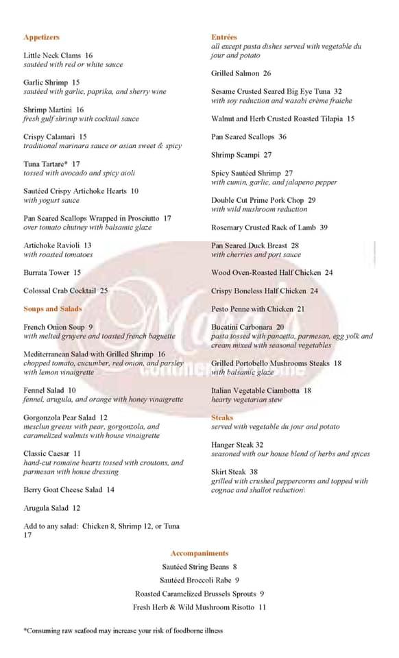 Menu at Mara's Continental Cuisine steakhouse, South Amboy, NJ-35