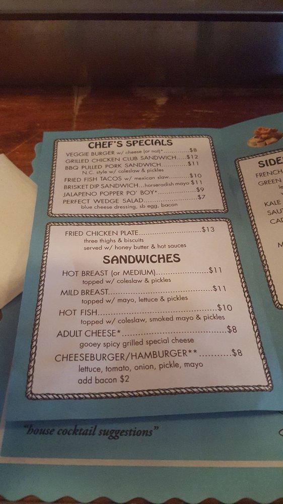 Menu at The Commodore pub & bar, New York City