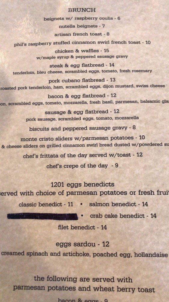 Menu at Club 1201 Restaurant & Event Venue, Joplin, E 32nd St