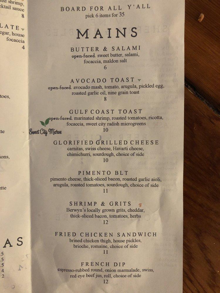 Menu at Good Company Cafe, Huntsville, Memorial Pkwy SW #123