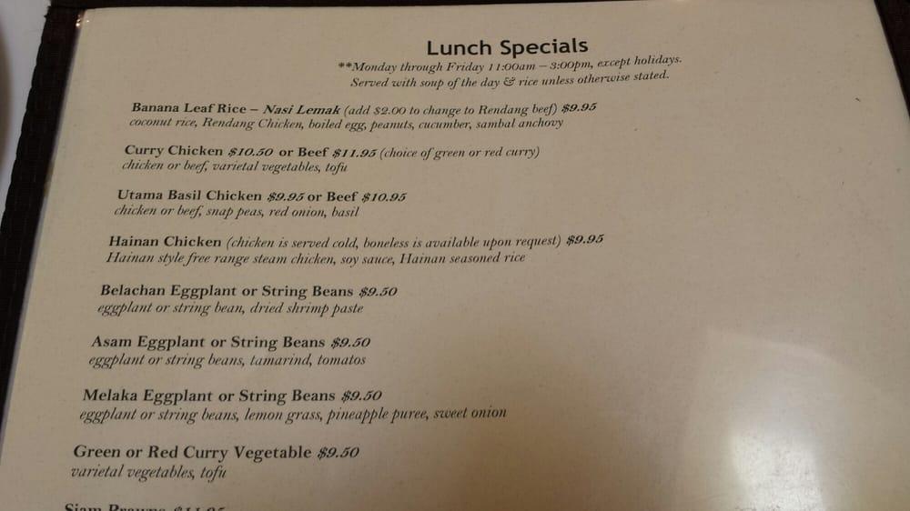 Menu at Banana Leaf Restaurant, Milpitas