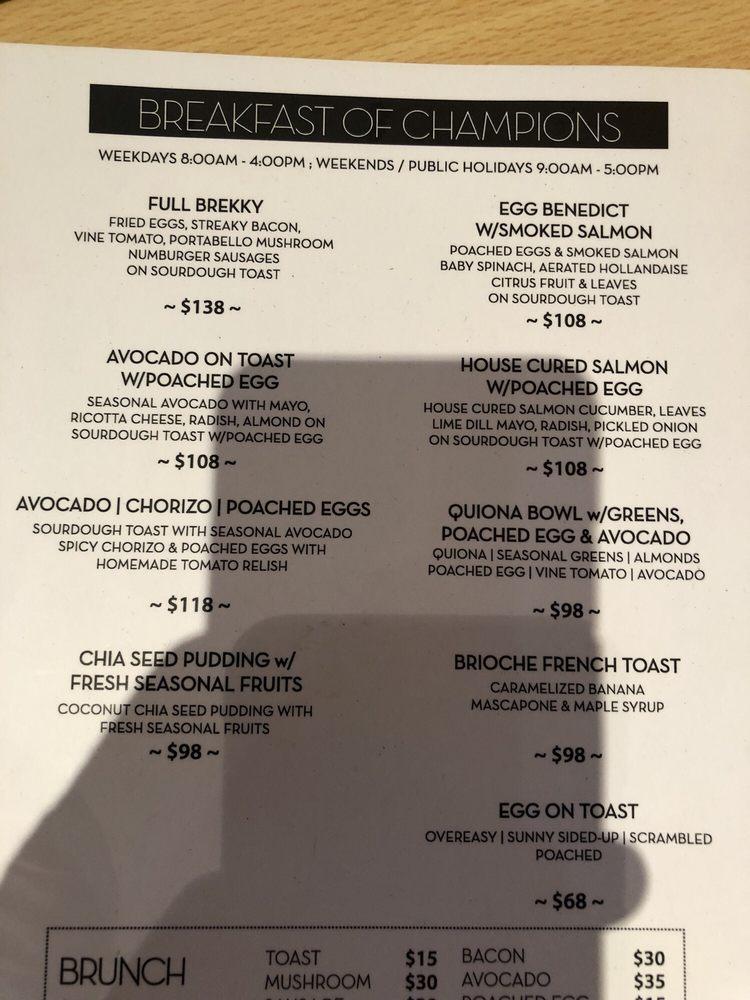 Menu at Cupping Room - Sheung Wan cafe, Hong Kong, 299 Queen's Road Central