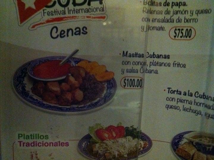 Menu at Sanborns San Ángel restaurant, Mexico City, Av. Insurgentes Sur ...