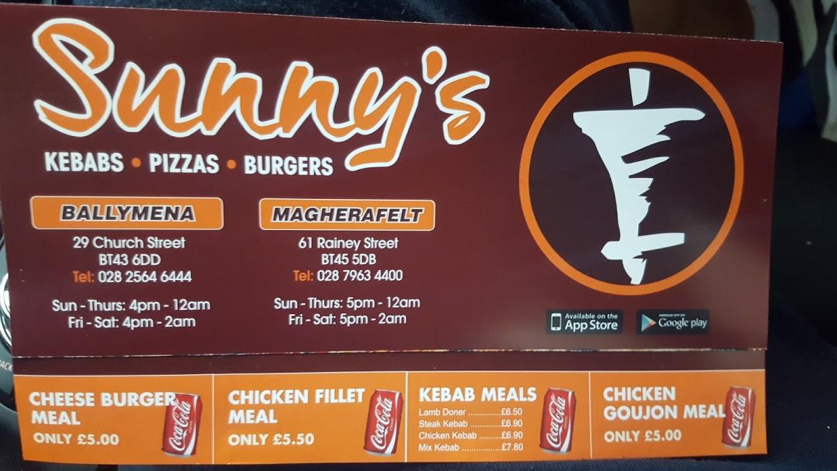 Sunny's in Magherafelt - Restaurant menu and reviews