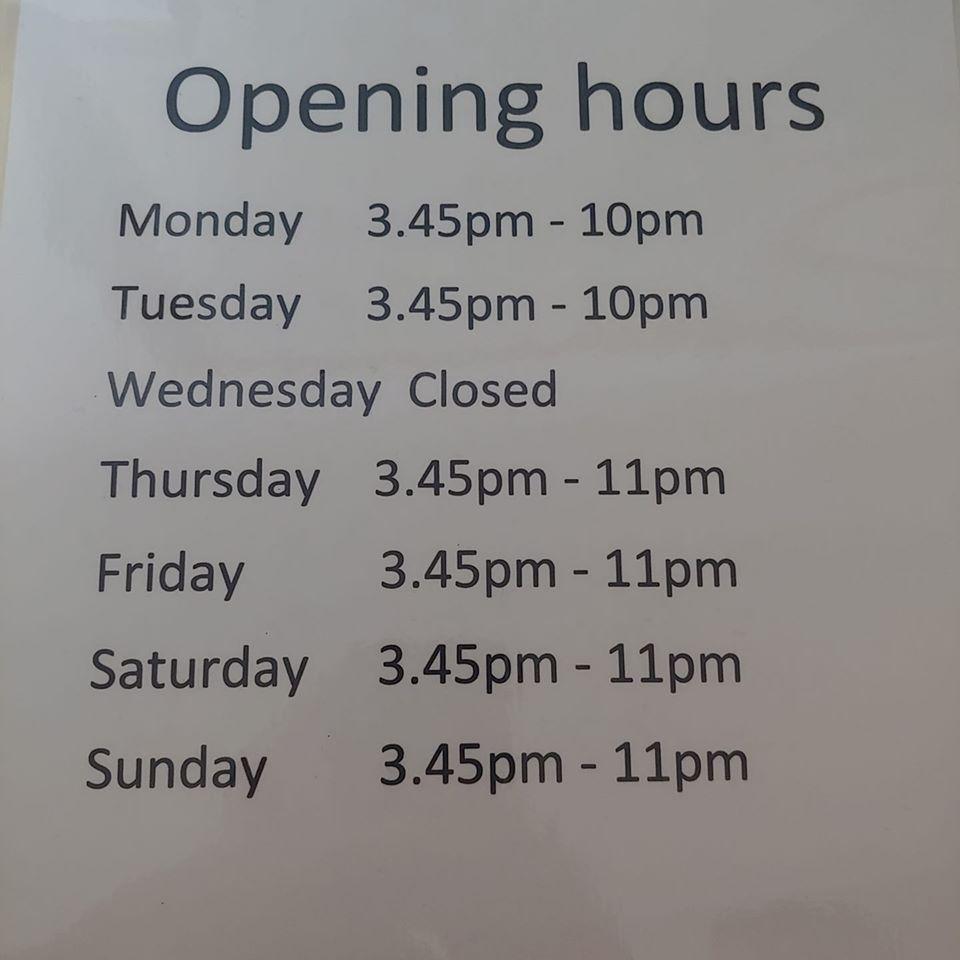 Menu at Mayflower Chinese Takeaway fast food, Motherwell