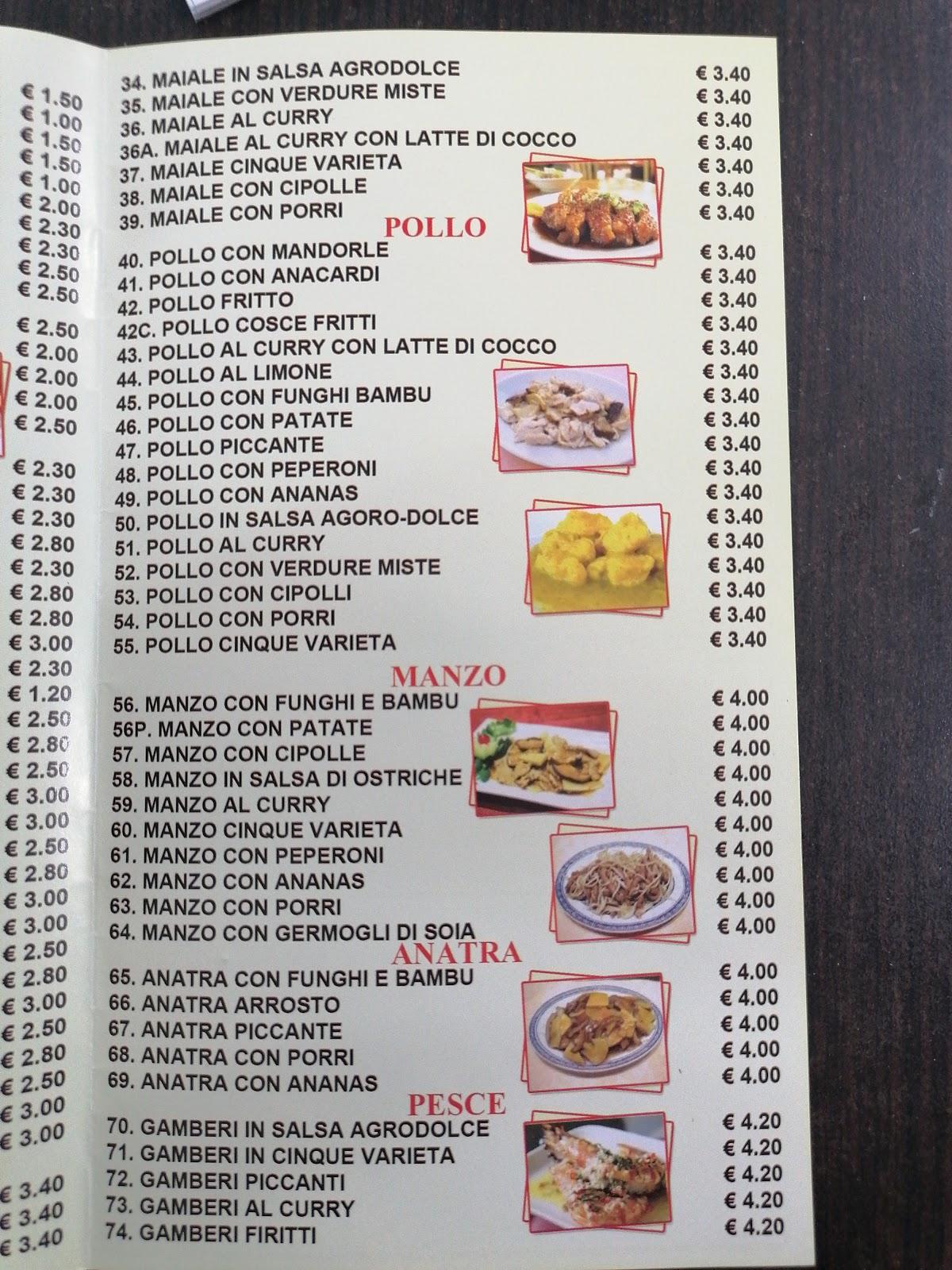 Menu da Rosticceria Cinese XINGYUN ristorante, Firenze