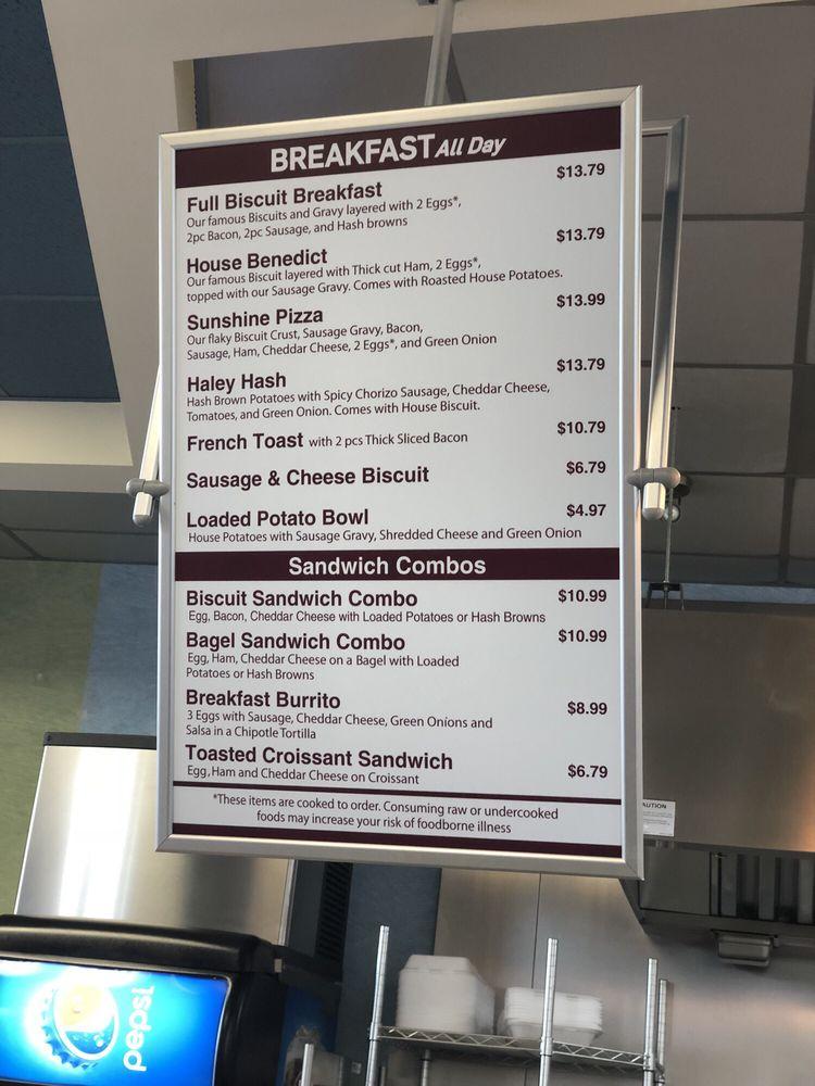 Menu at Biscuit House restaurant, Lakewood