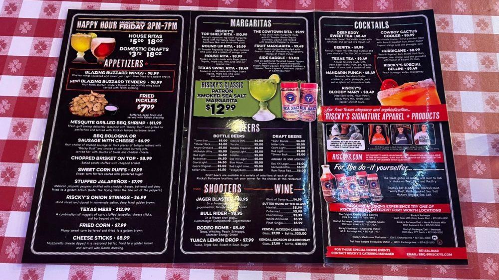Riscky's Steakhouse Fort Worth Menu at George Bousquet blog