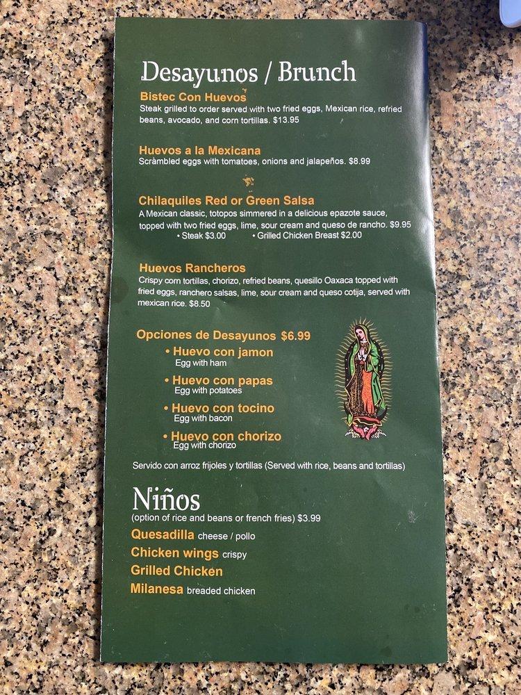 Menu at Chilangos Mexican Grill restaurant, Plantation