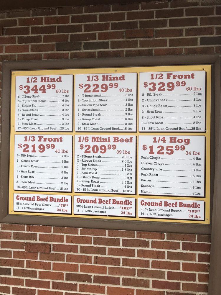 Menu at Just Good Meat, Omaha