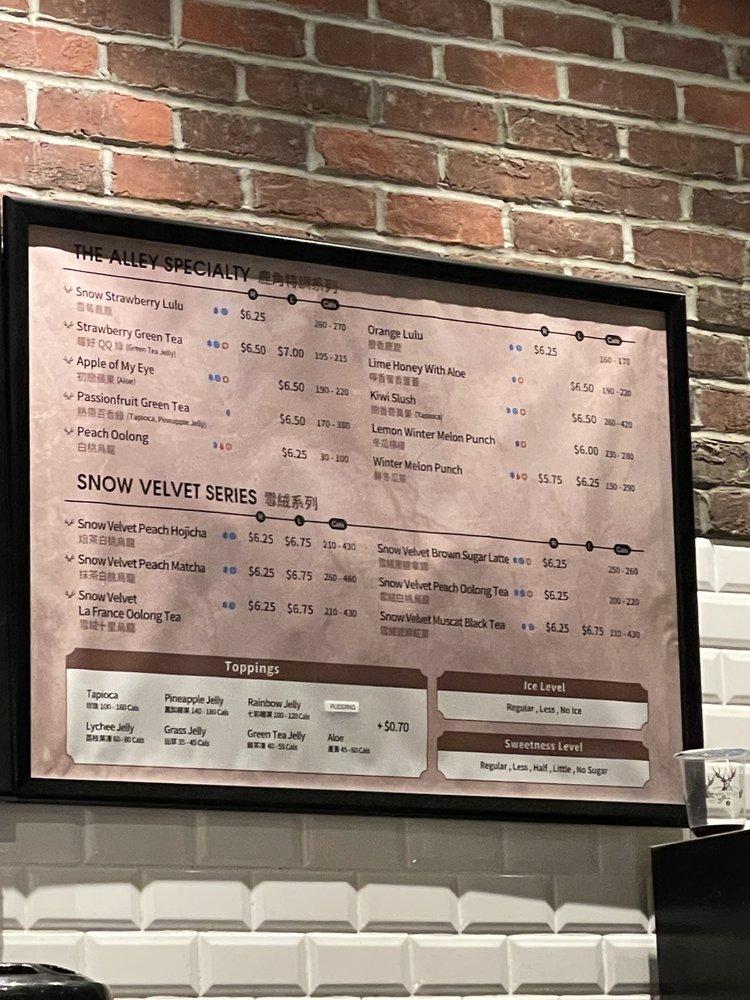 Menu at The Alley, Toronto, 382 Yonge St Unit 1