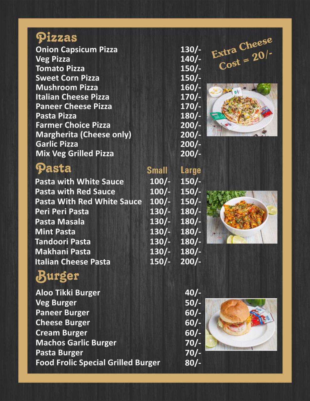 Menu at FOOD FROLIC, Rohtak