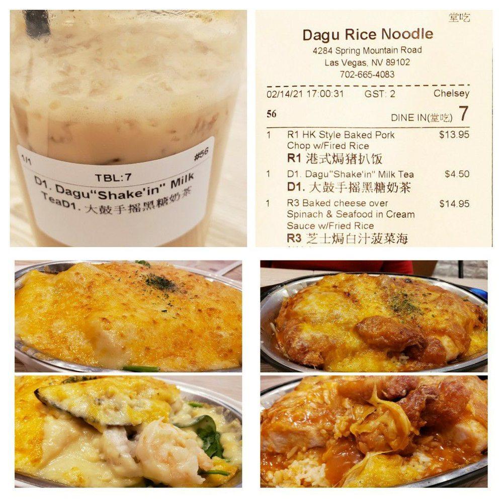 Menu at Dagu Rice Noodle Las Vegas restaurant, Las Vegas, Spring ...