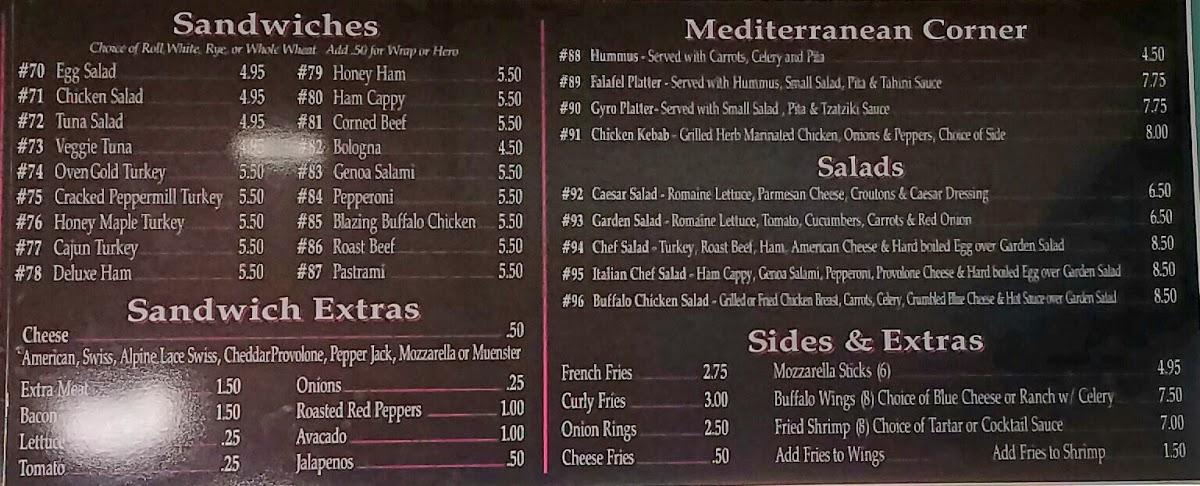 Menu at Granite Express Cafe, North New Hyde Park