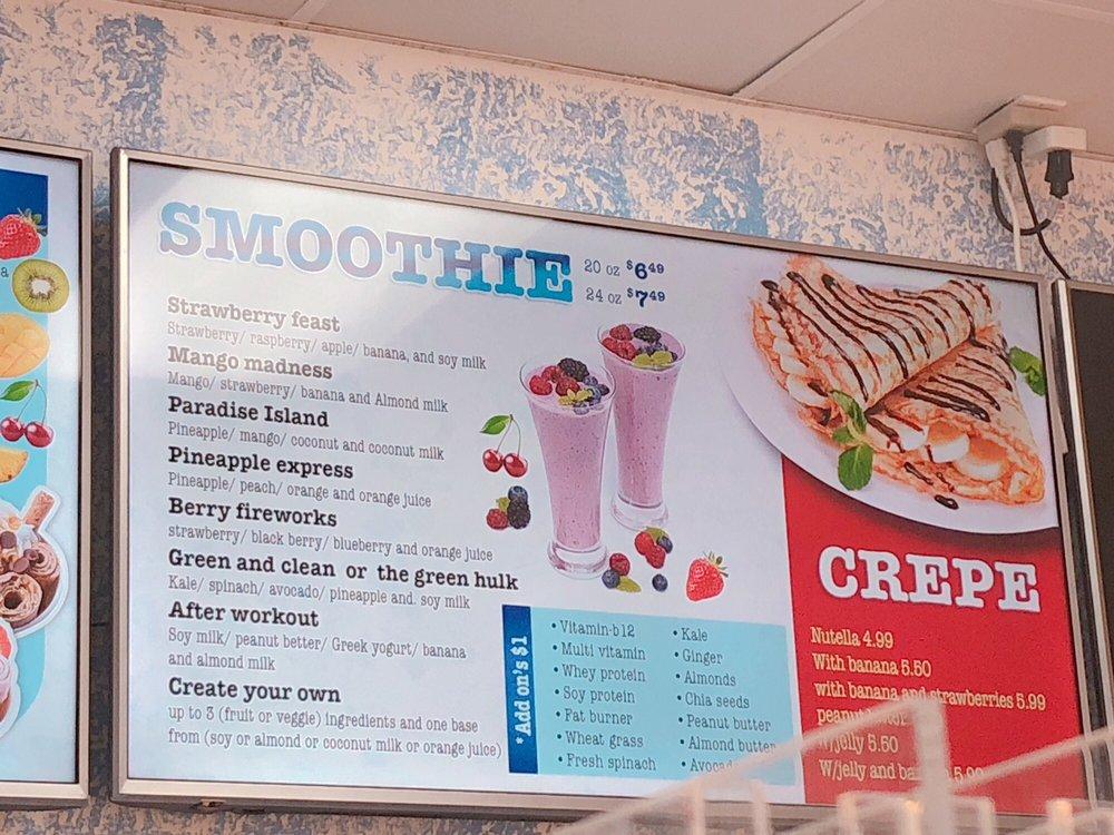 Menu at Ice Rolls pub & bar, Clearwater