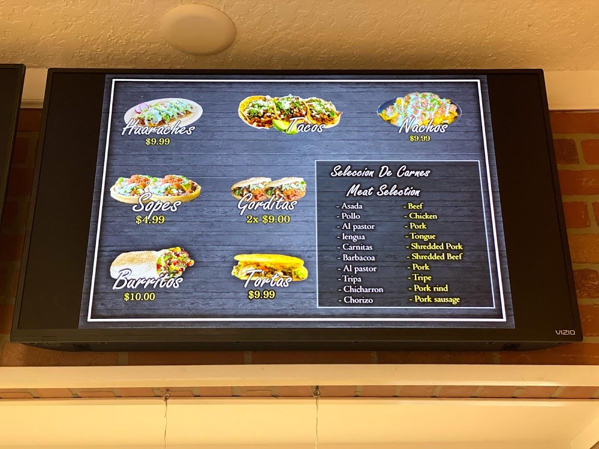Menu at La Sabrosa Grocery & Restaurant Orange Park, Orange Park, Mound St