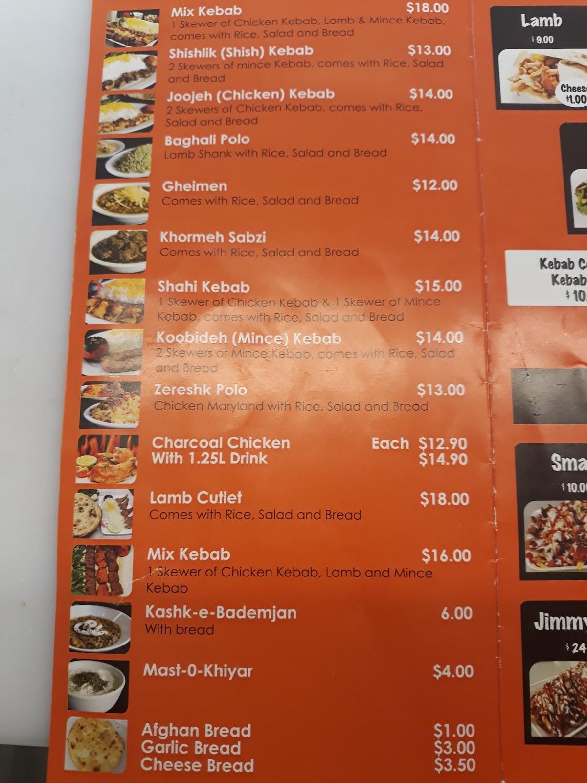 Menu at A1 Charcoal Chicken, Corio