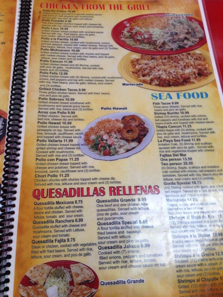 Menu at Dos Primos restaurant, Potosi