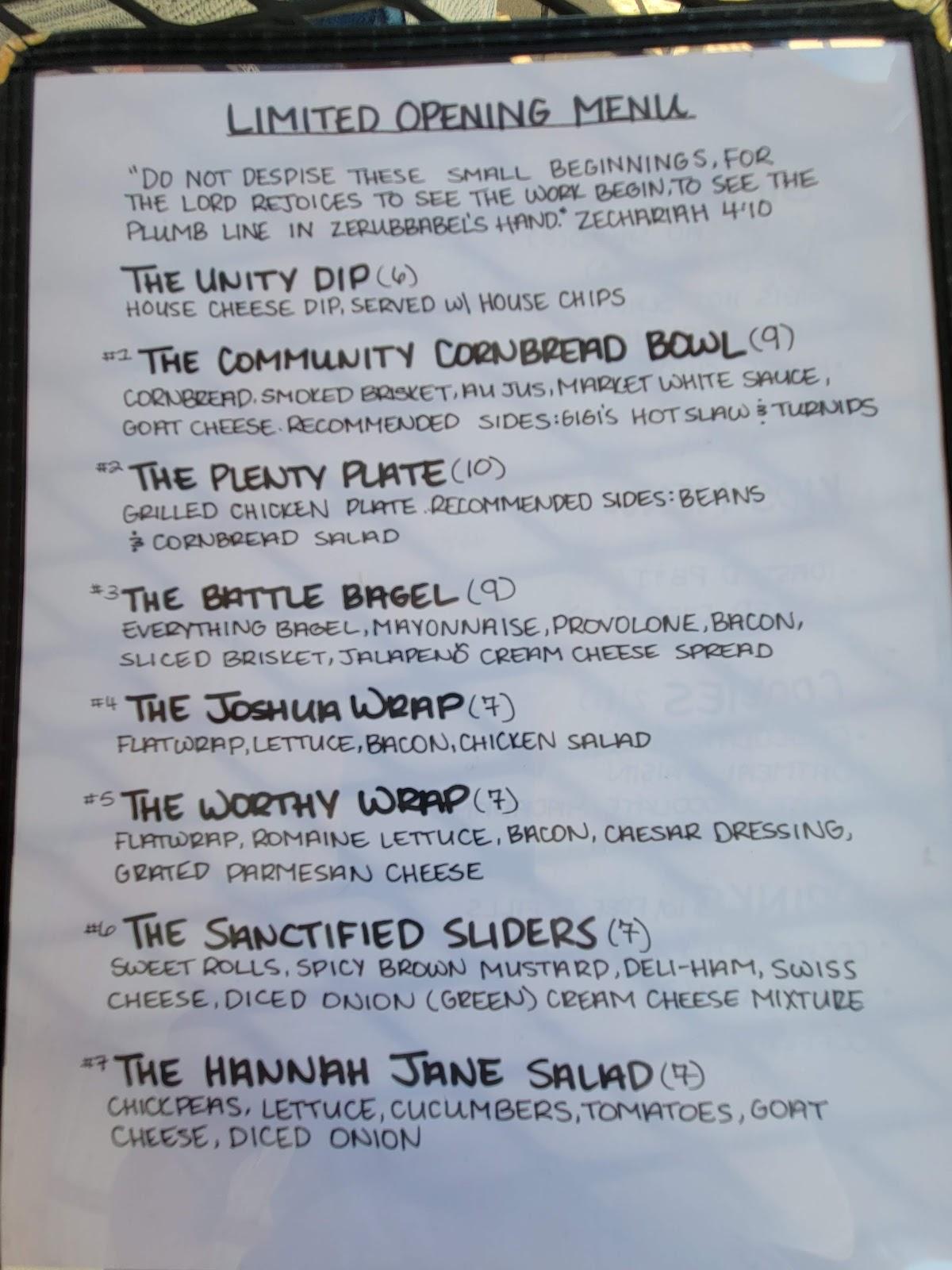 Menu at Market & Eatery restaurant, Cleveland